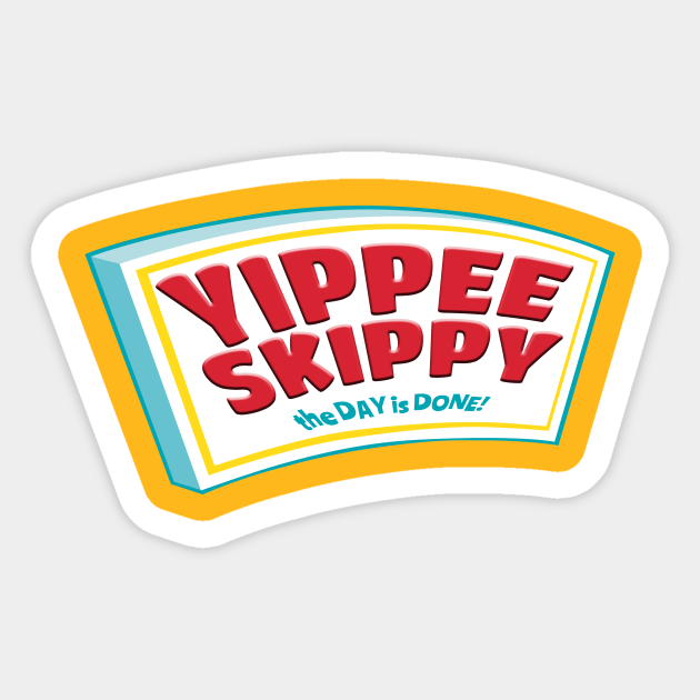 Yippee Skippy - Logo Design - Sticker | TeePublic