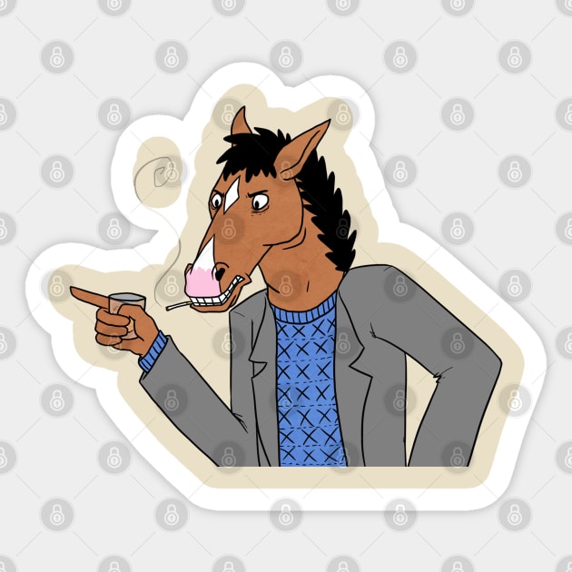 Smoke bojack - Bojack Horseman - Sticker | TeePublic