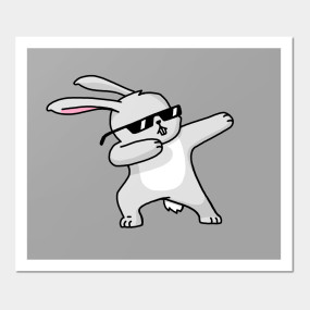 Dabbing Easter Bunny Funny Shirt Dab Hip Hop Rabbit - Dabbin - T-Shirt ...