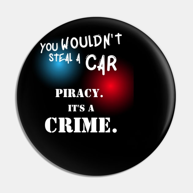 Piracy - old VHS ad from UK - Piracy - Pin | TeePublic