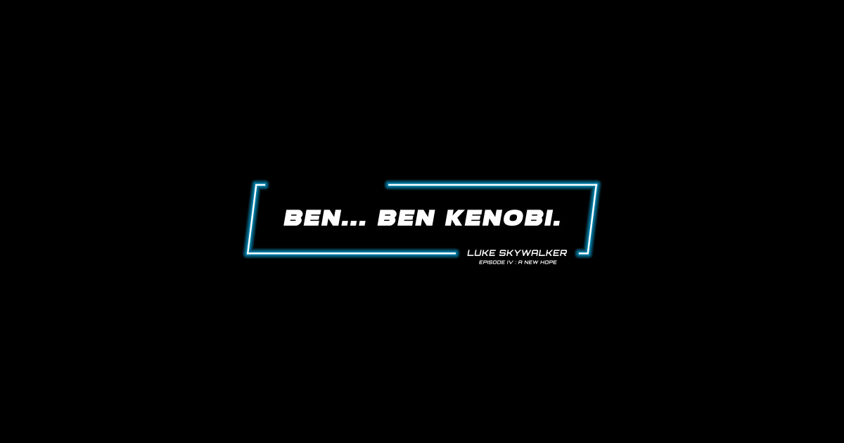 EP4 - LSW - Ben - Quote - Ep4 Lsw Quote - Sticker | TeePublic