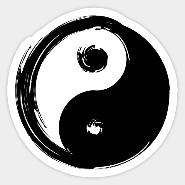 Yin Yang - Yin Yang - Sticker | TeePublic