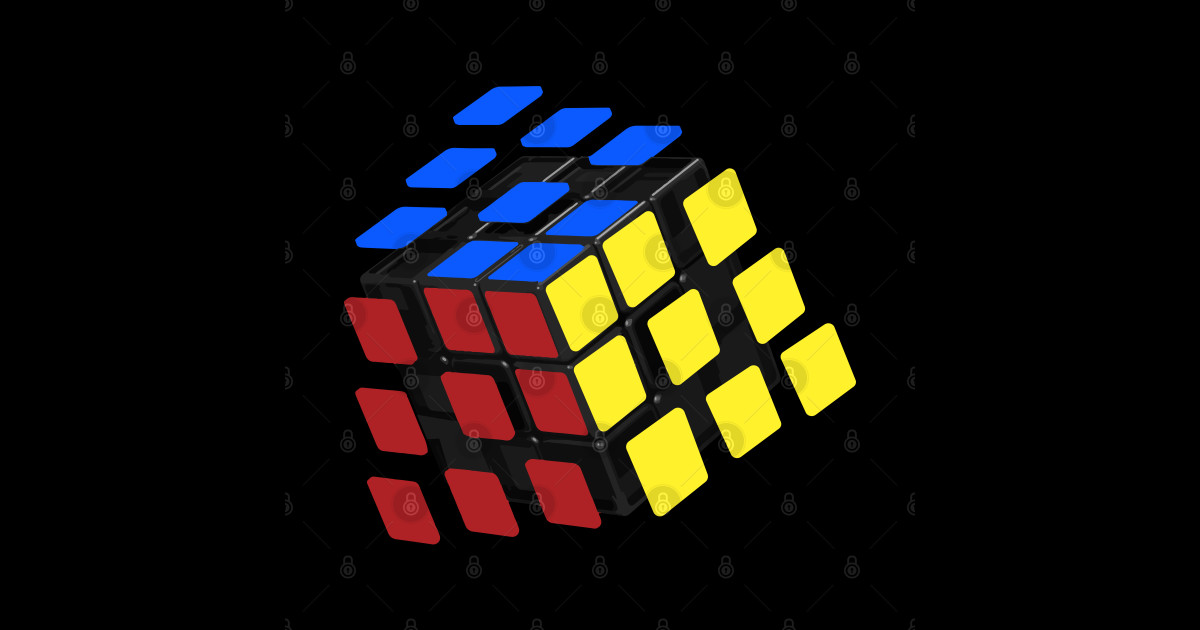 Stickers Flying - Rubik's Cube Inspired Design for people who know How ...
