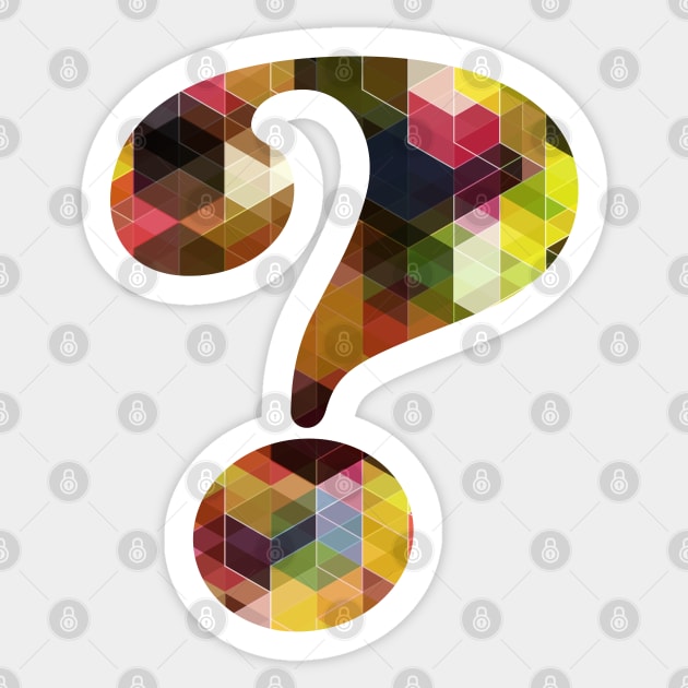 Question Mark - Symbol - Question Mark - Sticker | TeePublic