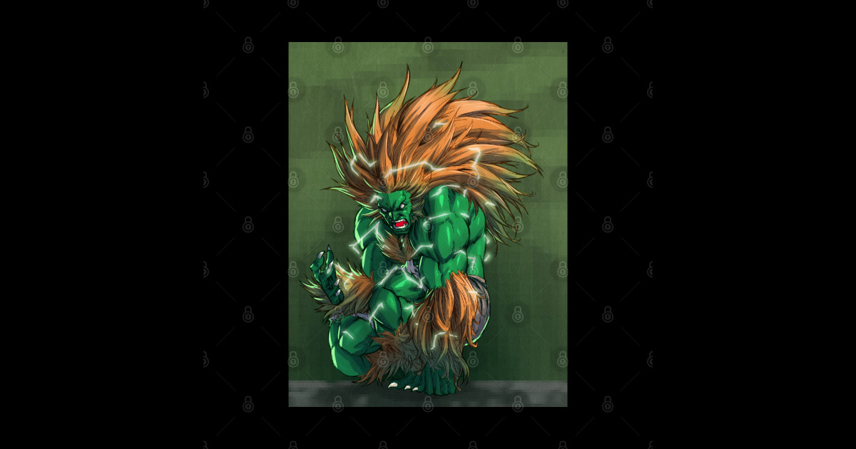 Blanka - Electricity - Sticker | TeePublic