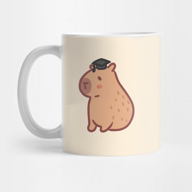 cute capybara wearing a graduation cap - Graduation Gift - Mug | TeePublic