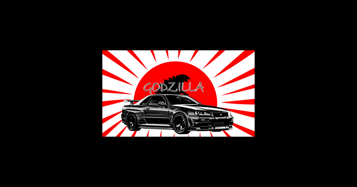 Skyline GT-R R34 Godzilla JDM-style - Skyline Gtr R34 - Hat | TeePublic