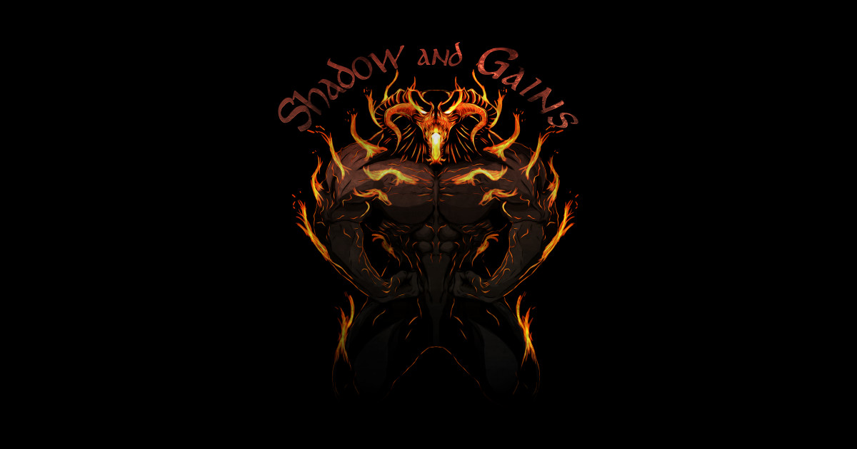 Balrog - Shadow and Gains - Distressed - Balrog - Sticker | TeePublic