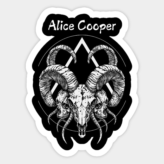 The Dark Triad Alice Cooper - Indie Rock - Sticker | TeePublic