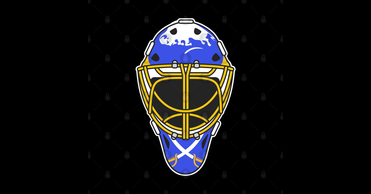Tom Barrasso Sabres Goalie Mask - Buffalo - Sticker | TeePublic