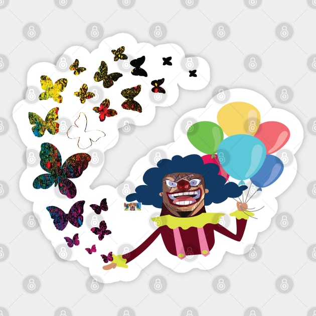 buggy the clown - Buggy The Clown - Sticker | TeePublic