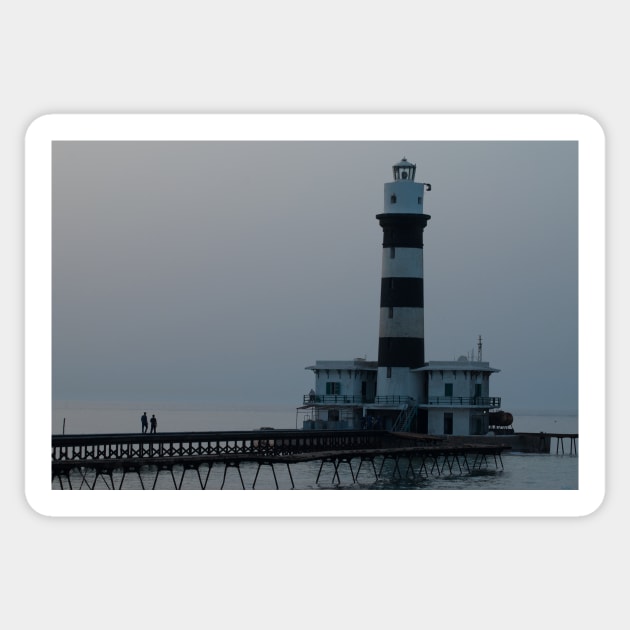 Walking to work - Red Sea - Sticker | TeePublic