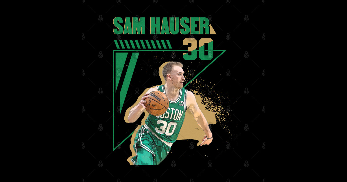 Sam hauser - Basketball - Sticker | TeePublic