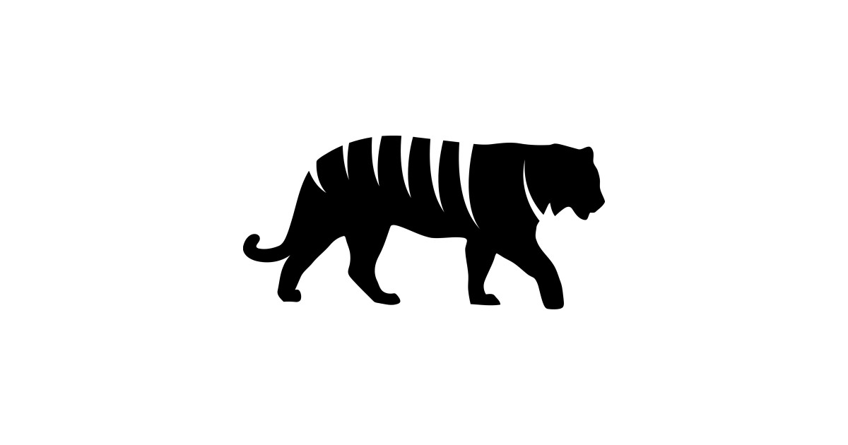 Tiger Silhouette - Tiger - Tapestry | TeePublic