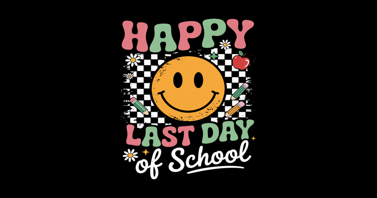 Teacher Student Last Day Of School - Last Day Of School - Sticker ...