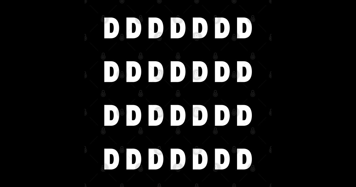 Letter "D" DDDDDDDDDDDDDDDDDDDDDDDDDDDD - Letter D - Sticker | TeePublic