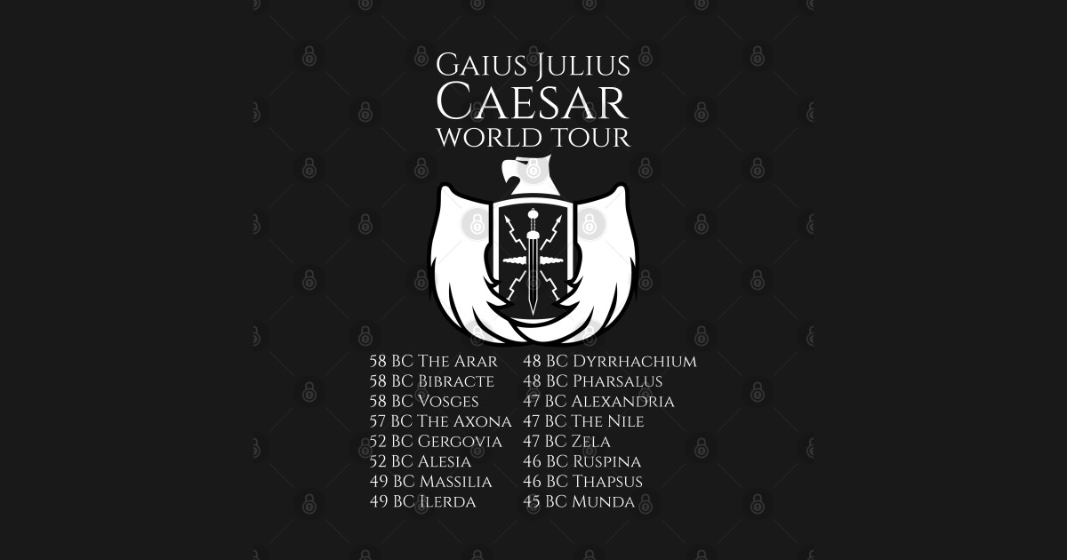Gaius Julius Caesar World Tour - Ancient Roman Legion Eagle Shield ...