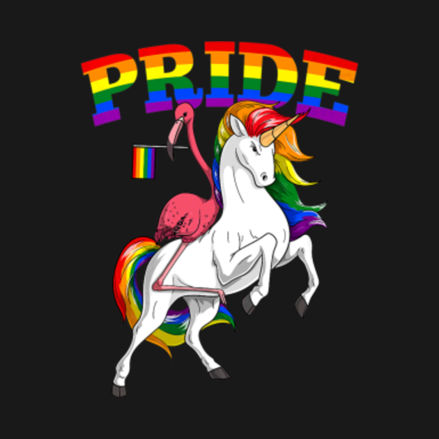 Lgbt Flamingo Bird Unicorn Gay Pride Rainbow Lgbtq Cute Lgbt