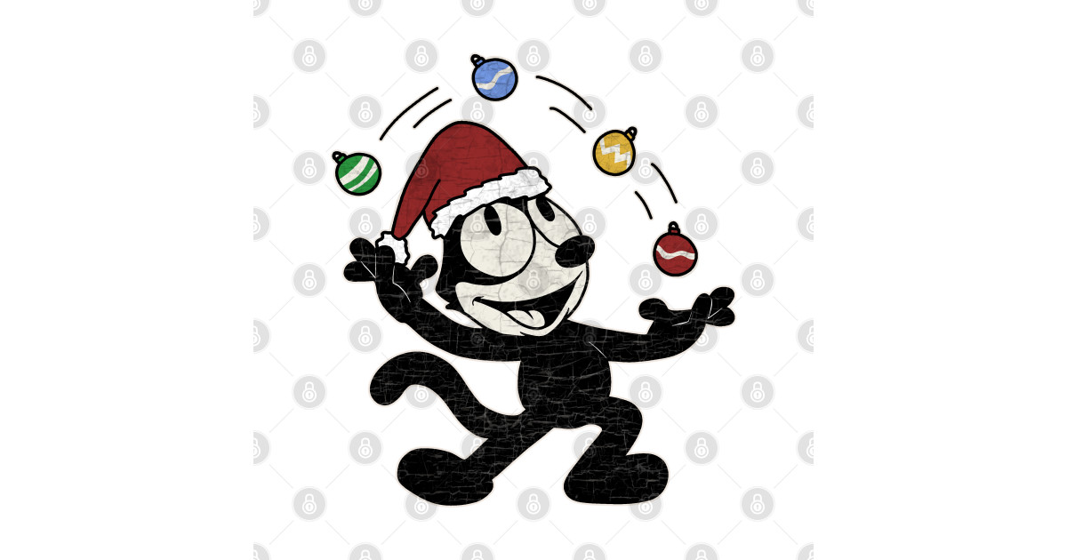 Felix the cat - Christmas - Felix The Cat - T-Shirt | TeePublic