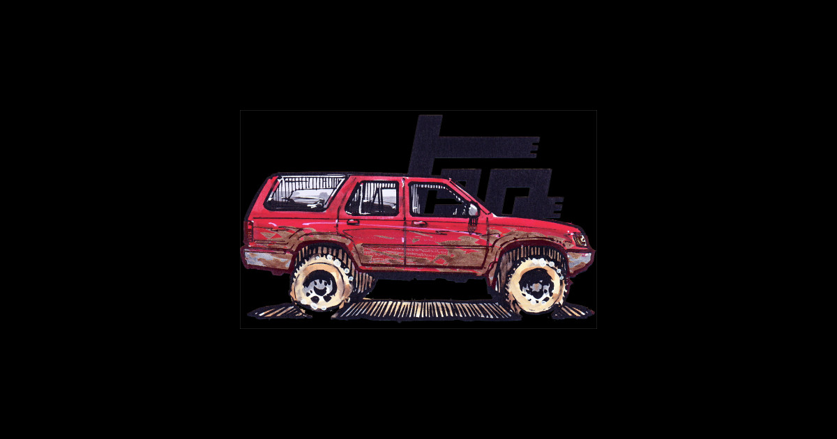 2nd Gen 4Runner TRD - Red - 4runner - Sticker | TeePublic