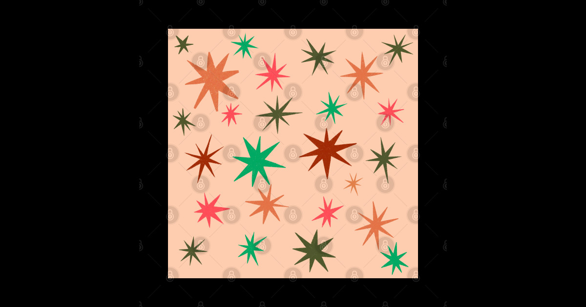Vintage Holiday Pattern - Vintage - Sticker | TeePublic