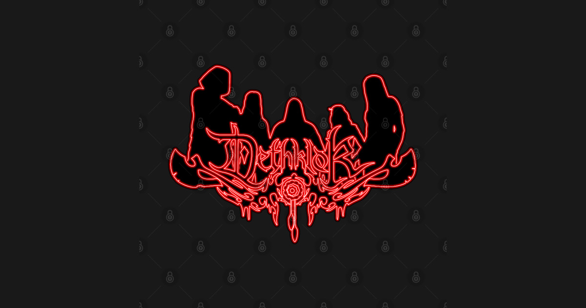Red Neon Sign Dethklok Logo - Metalocalypse - T-Shirt | TeePublic