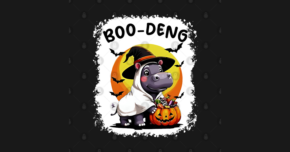 Boo Deng Moo Deng Cute Halloween Moo Deng 2024 Halloween - Boo Deng - T ...