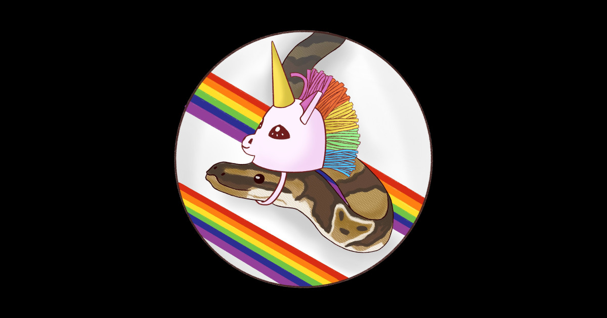 The unicorn snake - Unicorn - Sticker | TeePublic