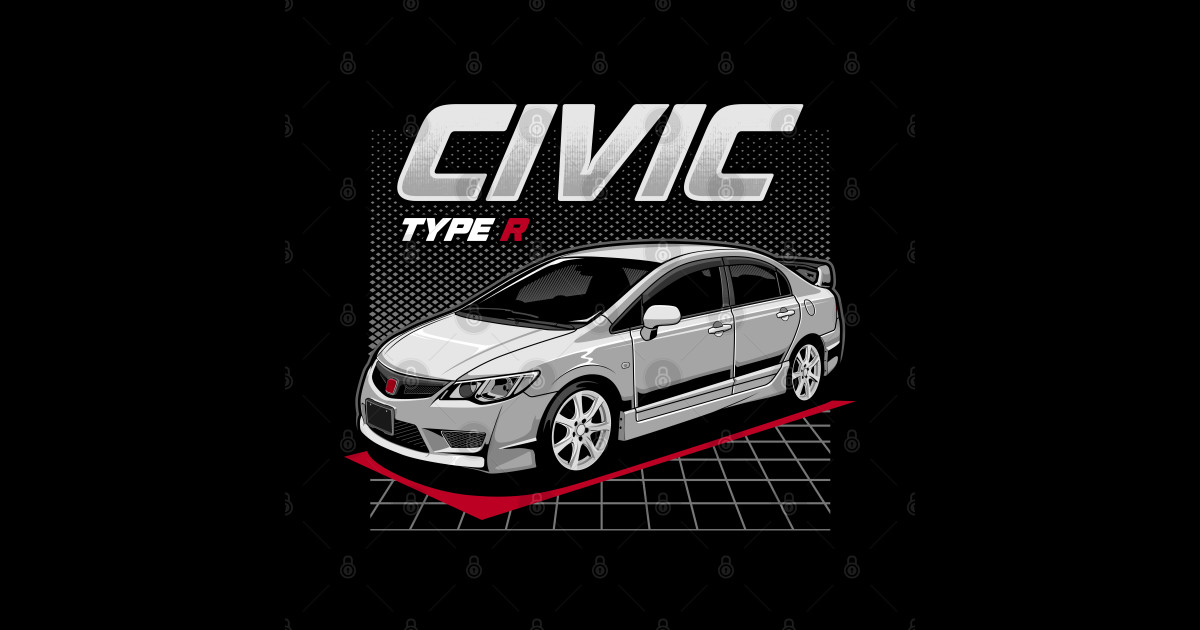 Civic FD - Civic - Sticker | TeePublic