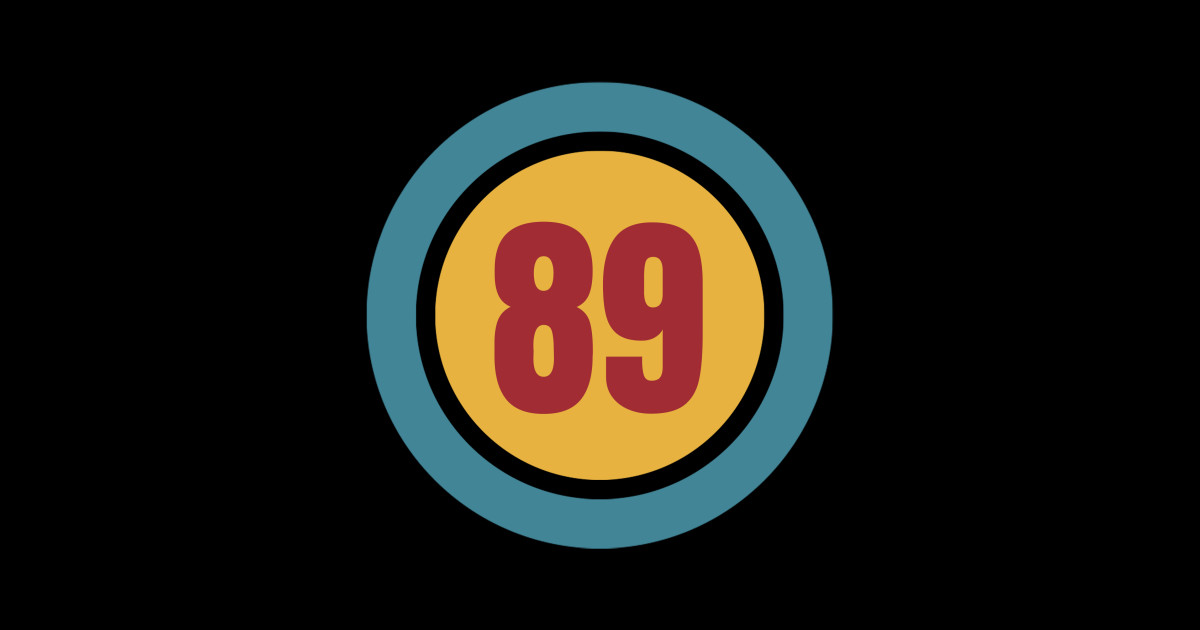 The Number 89 - eighty nine - eighty ninth - 89th - Eighty Nine - Sticker | TeePublic