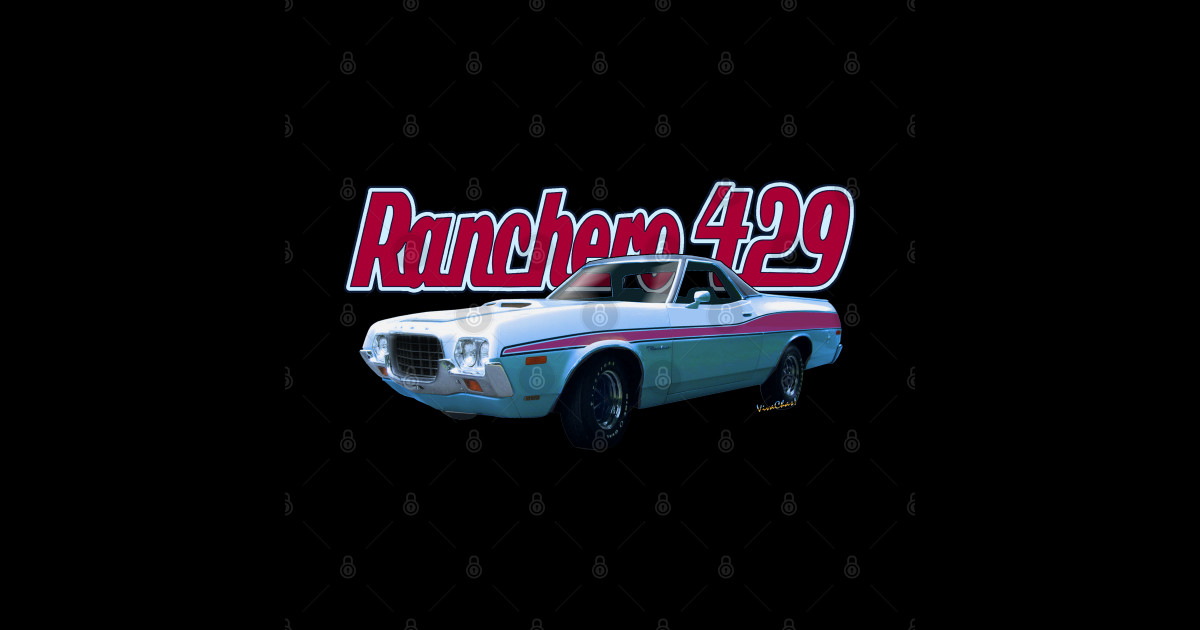 72 Ford Ranchero - 72 Ford Ranchero - Sticker | TeePublic