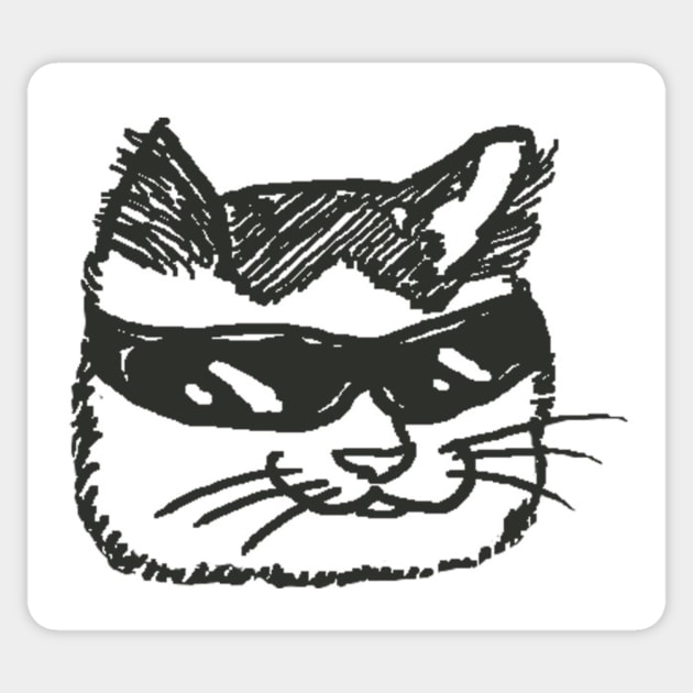 The Coolest of Dudes - Cat Meme - Sticker | TeePublic
