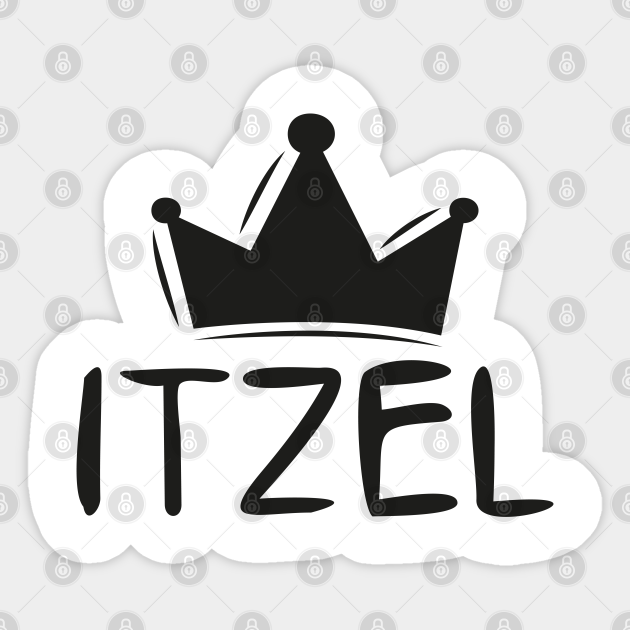Itzel name, Sticker design. - Itzel - Sticker | TeePublic