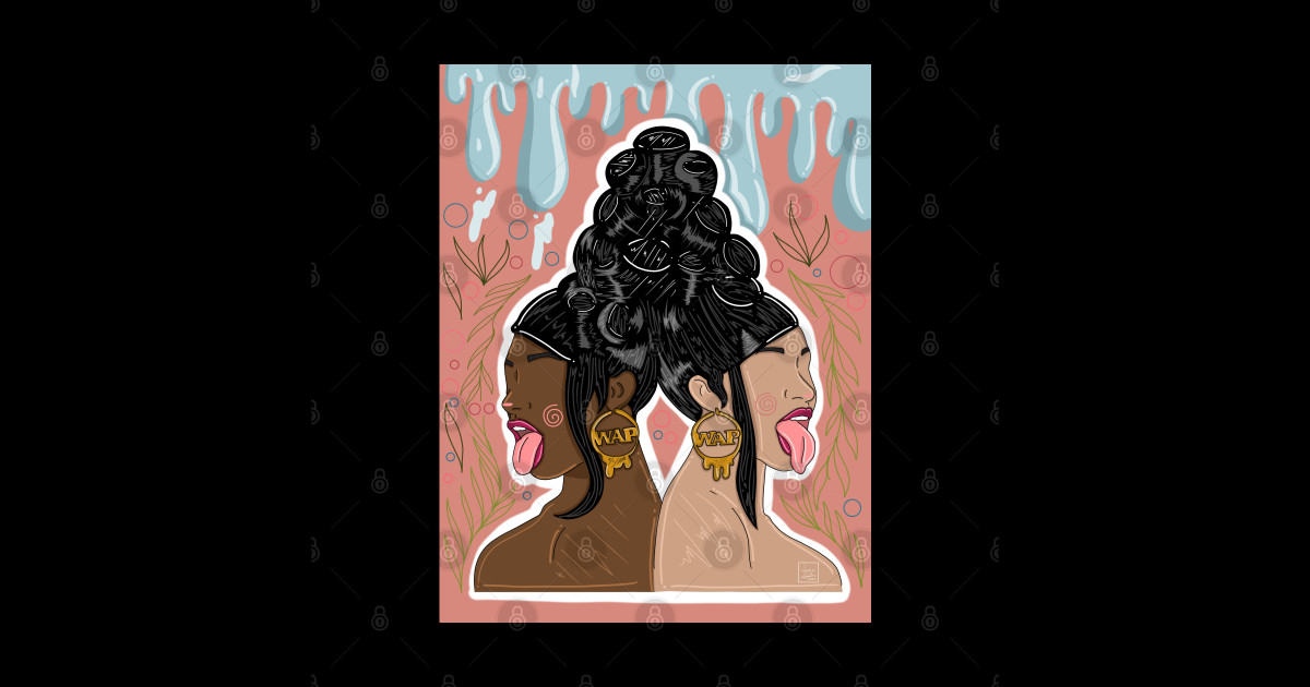 WAP Fan Art - Rap Music Genre - Sticker | TeePublic