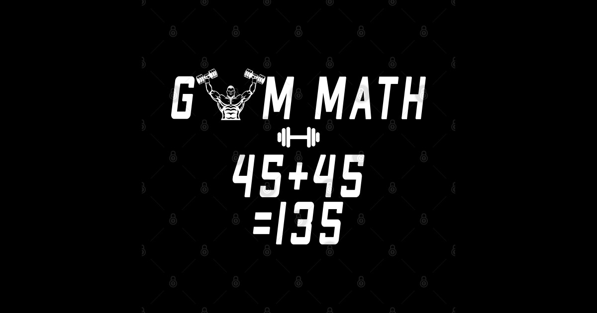Gym Math / gym / workout / exercise - Gym - Sticker | TeePublic