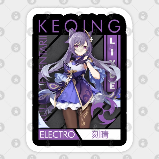 Keqing - Genshin Impact - Sticker | TeePublic