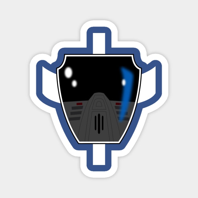 Lightspeed Rescue Blue Ranger Visor - Power Rangers - Magnet | TeePublic
