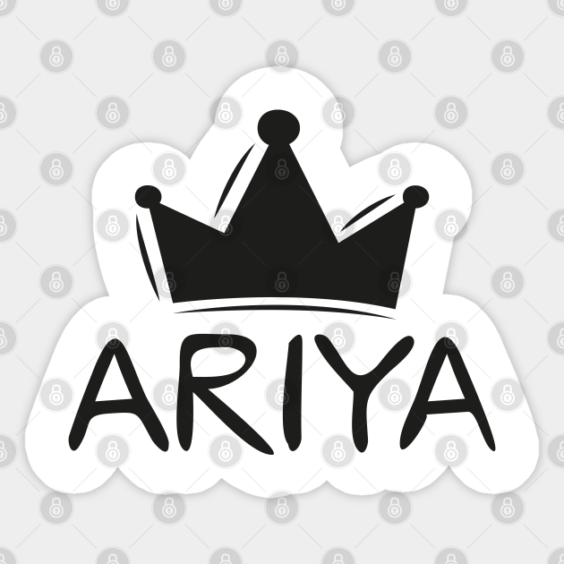 Ariya name, Sticker design. - Ariya - Sticker | TeePublic
