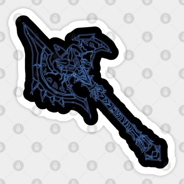 Shadowmourne (black blue) - Wotlk - Sticker | TeePublic