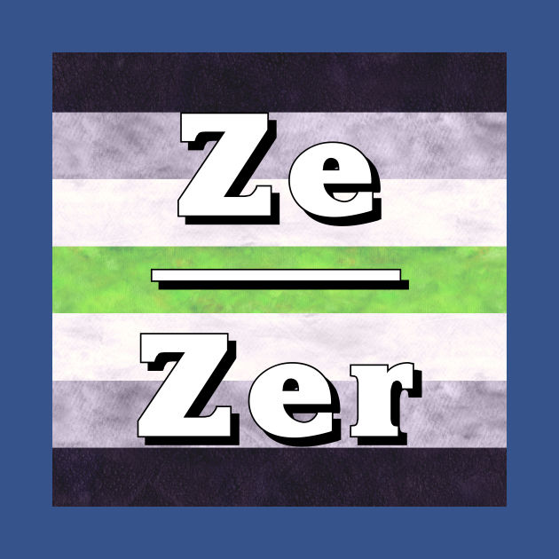 Ze-Zir Pronouns: Agender - Agender Pride - T-Shirt | TeePublic