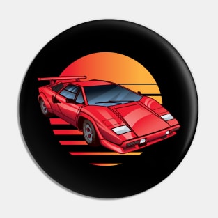 Lamborghini Countach Racing Car Pins and Buttons for Sale | TeePublic