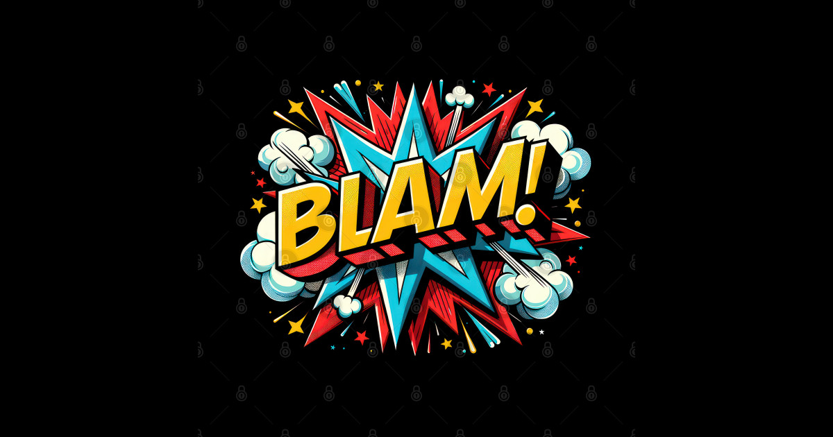Explosive Echoes: 'BOOM!' in Classic Comic Style - Comic Book Blam ...