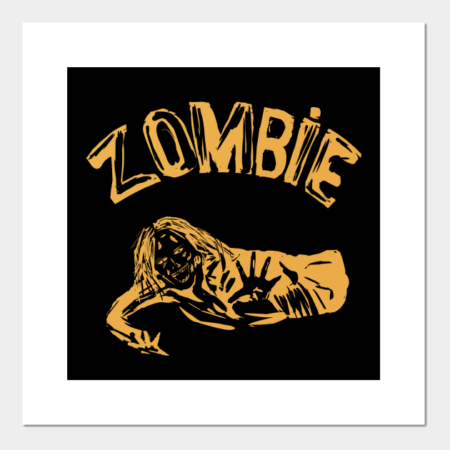Zombie retro art - Zombies - Posters and Art Prints | TeePublic