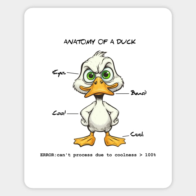 Duck Anatomy - Anatomy - Sticker | TeePublic