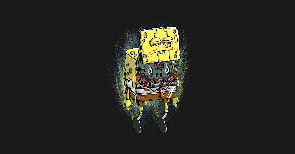 Robot Spongebob fanart - Spongebob - T-Shirt | TeePublic