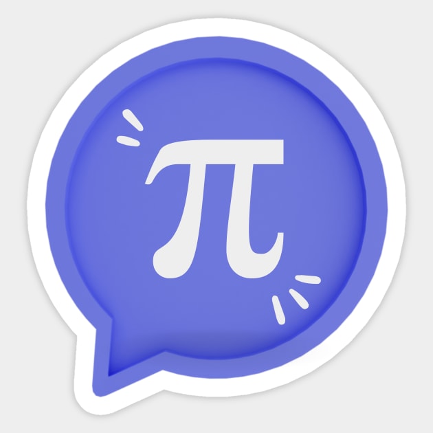 Fun and Cool Pi - Math Symbol - Math - Sticker | TeePublic