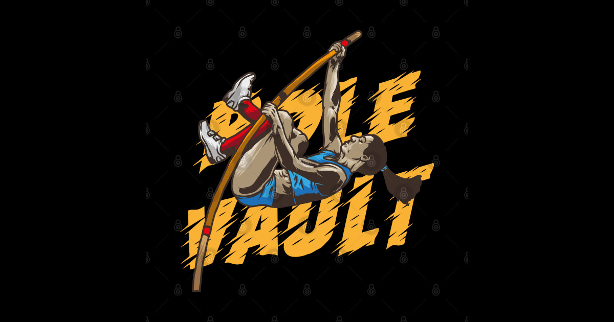pole vault vector illustration - Pole Vault - Sticker | TeePublic