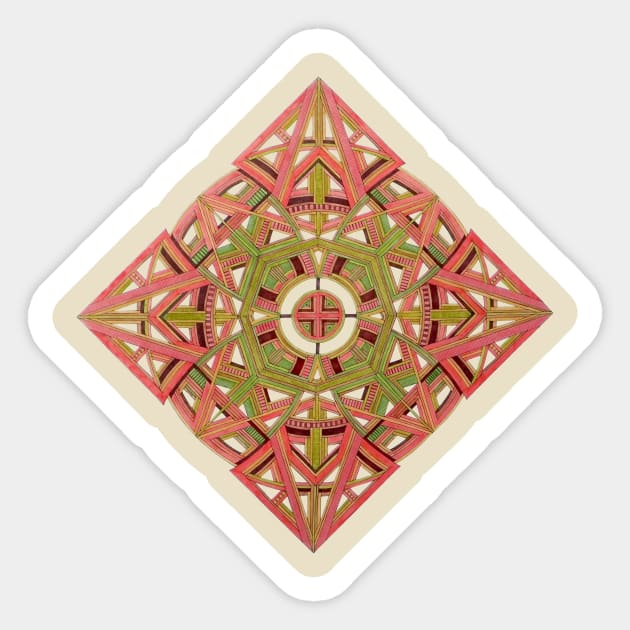 Drawings of the mad - Geometric - Sticker | TeePublic