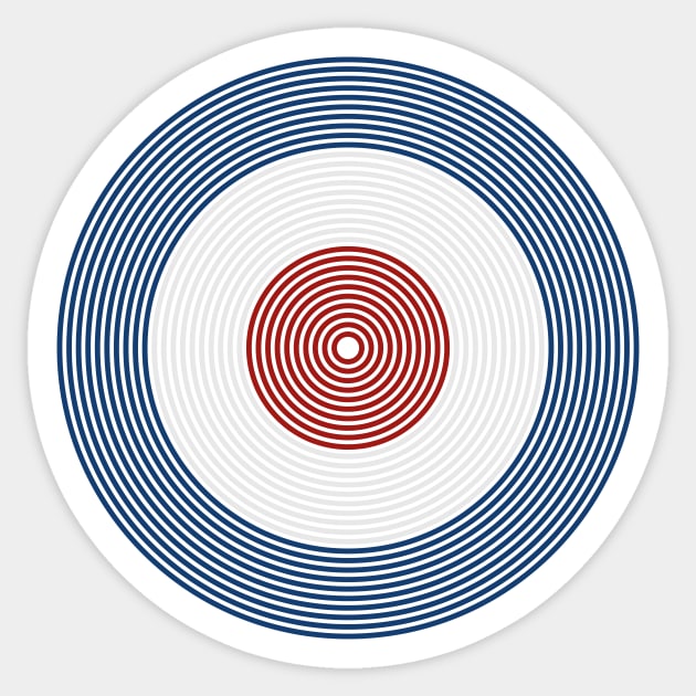 Concentric Mod Target - Mod Target - Sticker | TeePublic