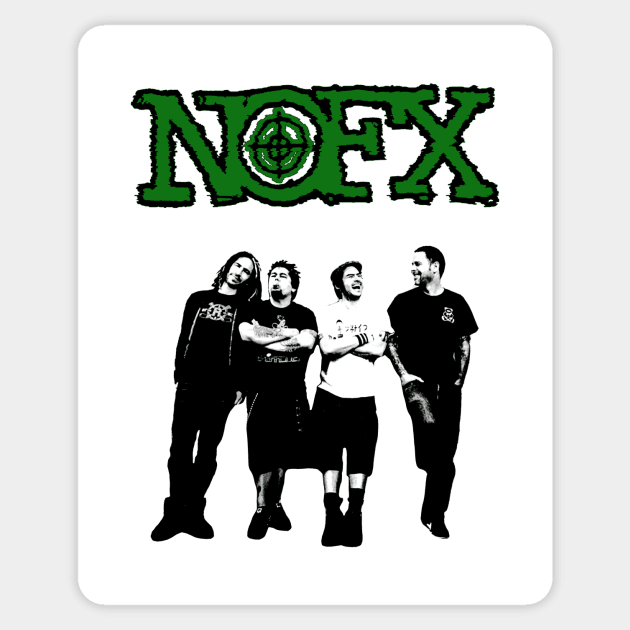 Nofx green stencil - Band - Sticker | TeePublic